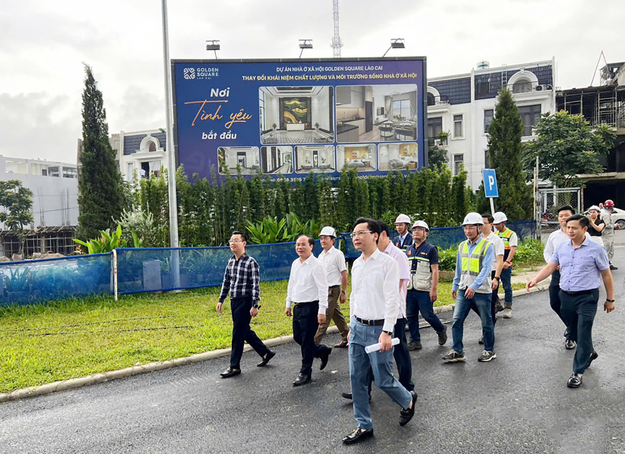 Bộ Xây dựng khảo sát tình hình triển khai tại dự án NOXH Golden Square ...